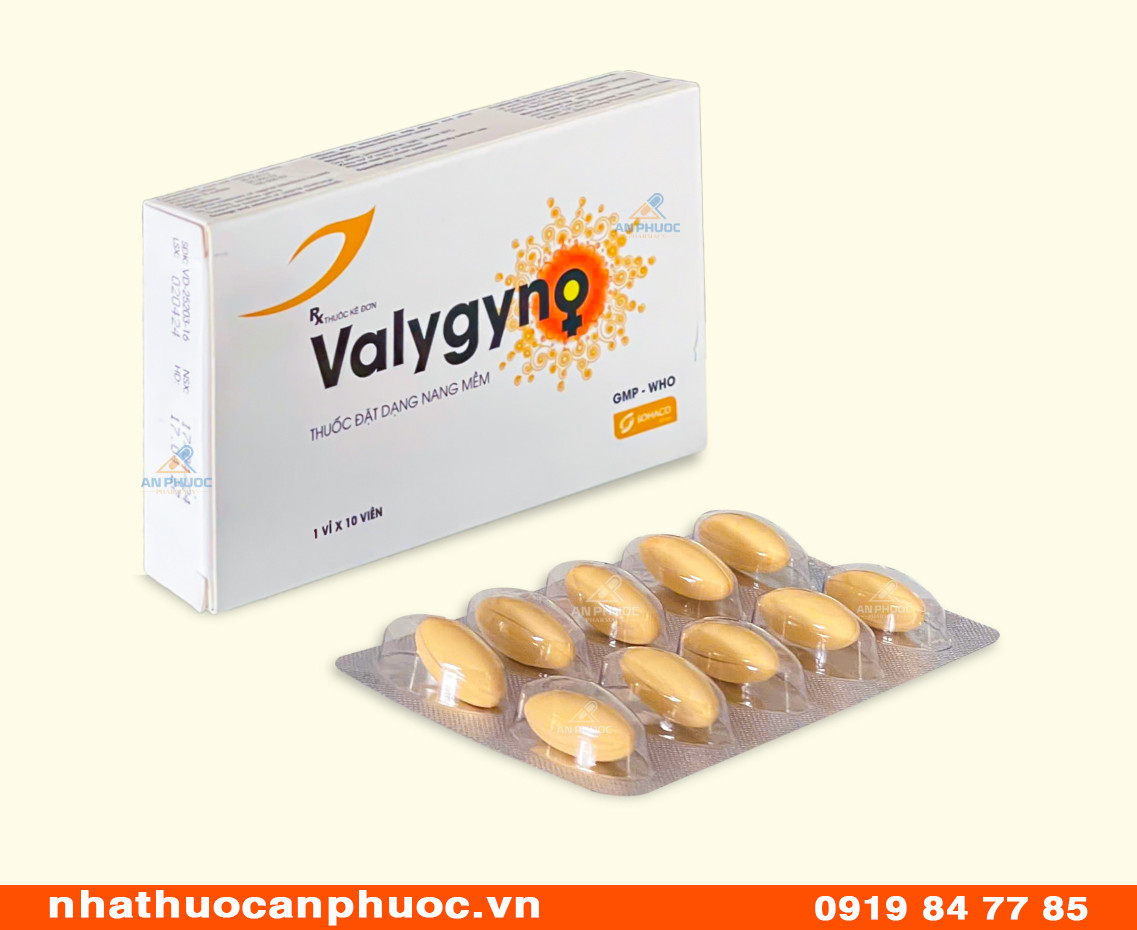 Thuốc Đặt Phụ Khoa Valygyno® | Hộp 10 viên