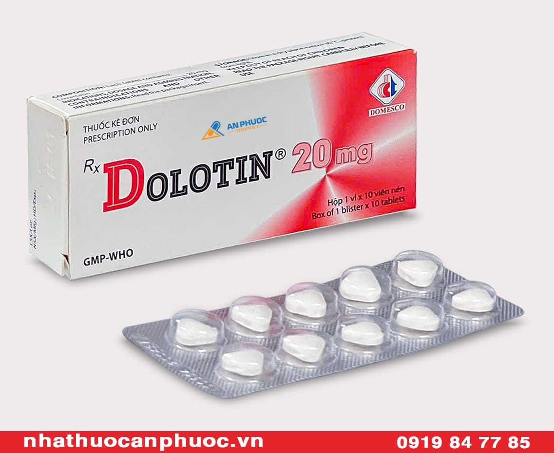 Thuốc Dolotin® 20mg | Lovastatin | Hộp 10 viên