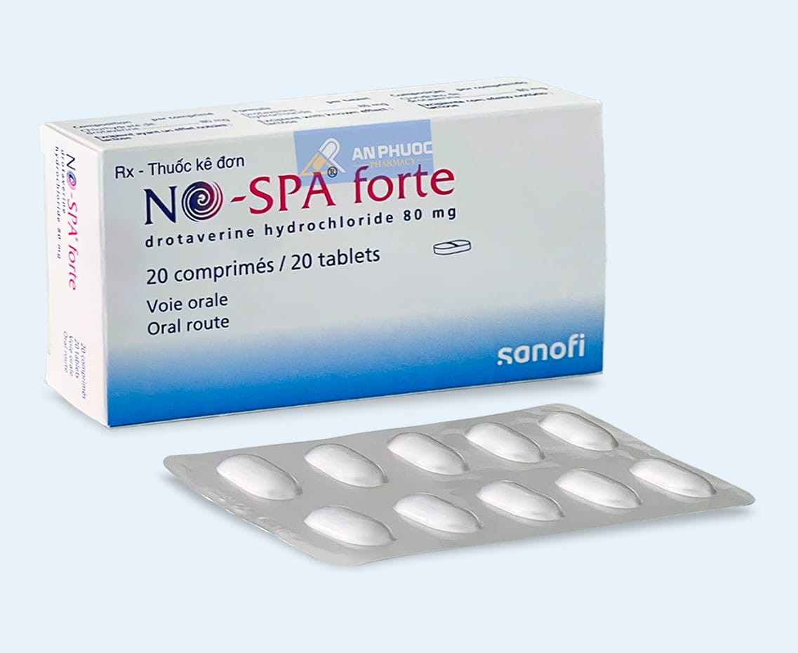 Thuốc No-spa® Fort 80mg | Hộp 20v